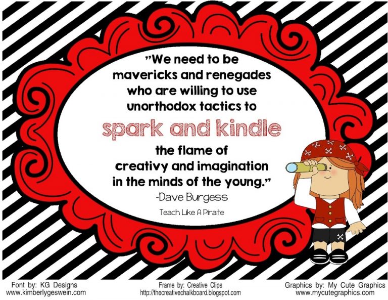 Ahoy, Mateys! Teach Like A Pirate Book Study- Section One - Teach-A-Roo
