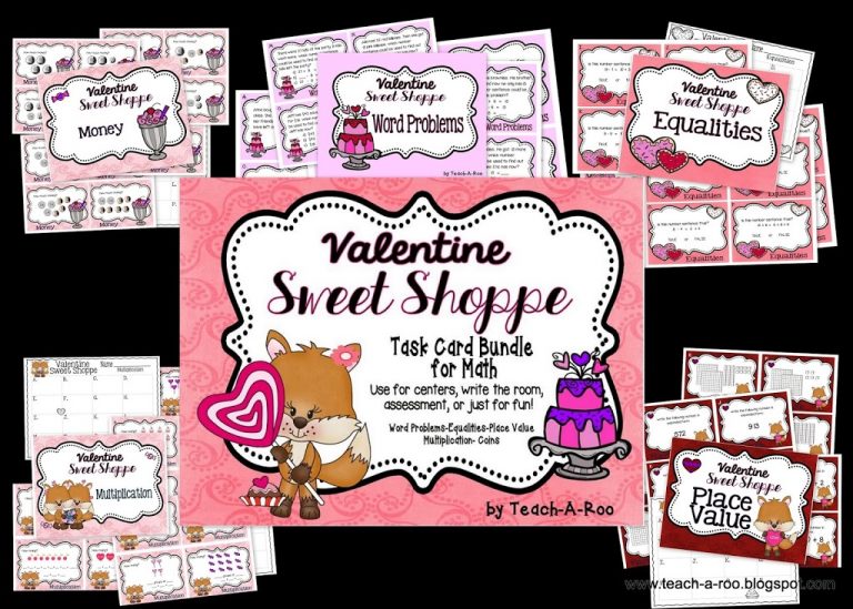 Valentine Task Cards! - Teach-A-Roo