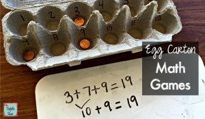 Egg Carton Math Games